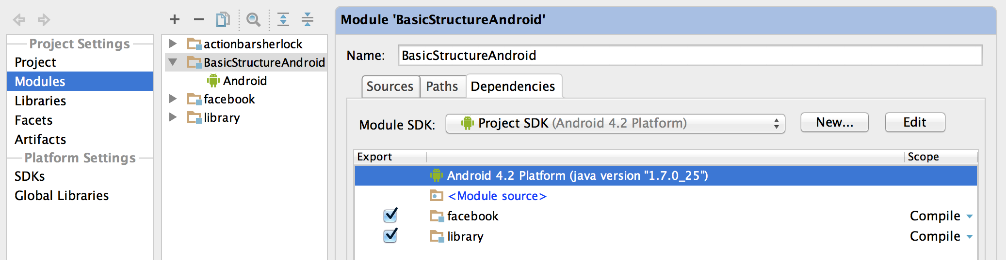 Proyecto Android Intellij Facebook Actionbarsherlock And Slidingmenu Jelcafs Blog